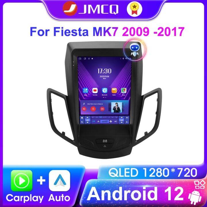 JMCQ Android 11 Car Radio For Ford Fiesta MK7 2009 -2017 Navigation Stereo Multimedia Player ...