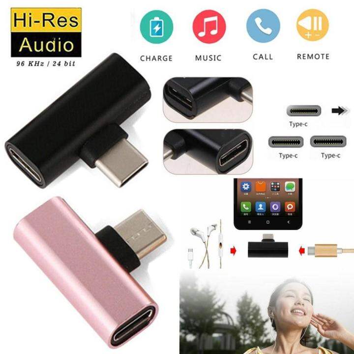 Type-C 2in1 Audio Convertor USB Type-C To Charging Adapter Type-C ...