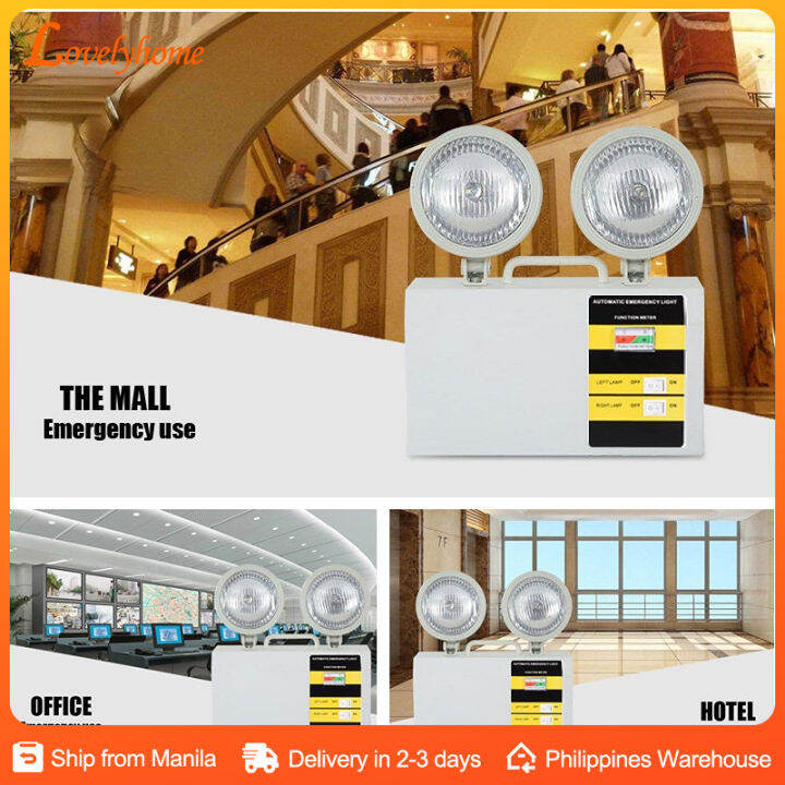 Emergency Light Rechargeable Dual Head LED Automatic Emergency Light ...