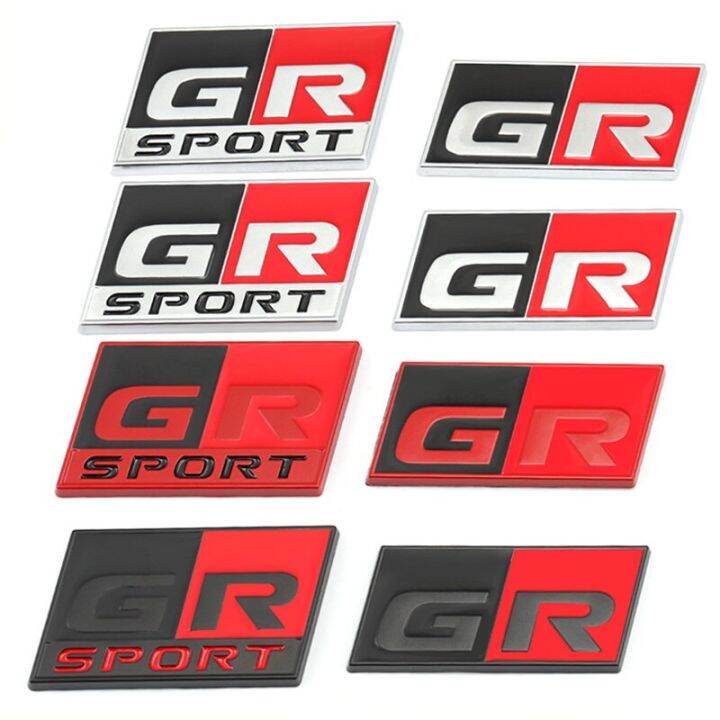 Hot 3D Metal Car Sticker GR Sport Logo Badge Emblem Decal for Toyota HV ...