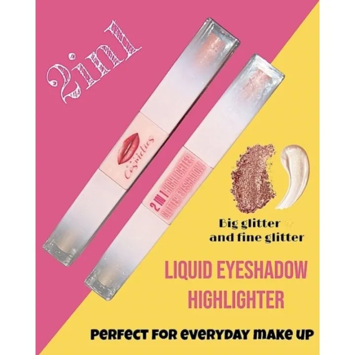 【Local Stock】 2in1 Glow Highlighter glitter eyeshadow by CRIS COSMETICS ...