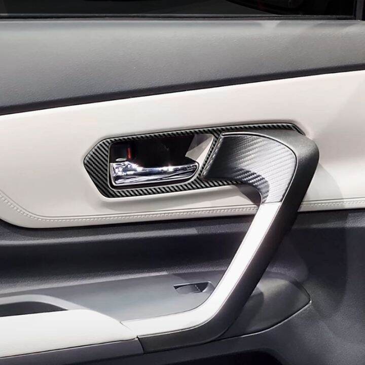 Carbon Fiber Interior Door Handle Panel Cover Trim Frame Sticker for ...