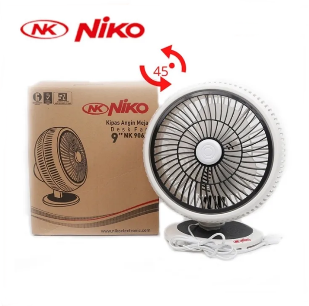 Niko Kipas Angin Meja 9" Rotating Desk Fan Niko NK-906A 9 inch | Lazada ...