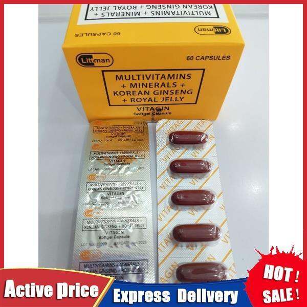 Vitagin Sotfgel Capsule (Multivitamins Minerals Korean Ginseng and ...