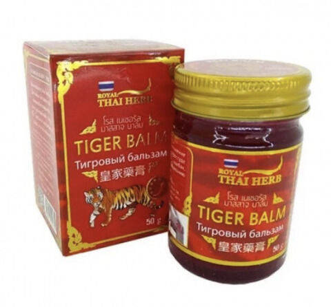 บาล์มสมุนไพรแดง ROYAL THAI HERB Red Balm 50 g. ไทเกอร์บาล์ม 50 ก. ...