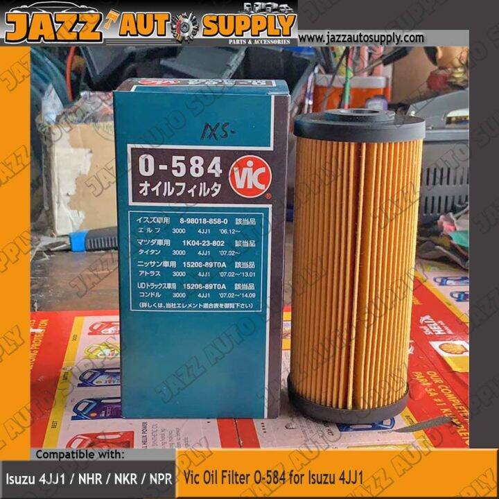 Vic Oil Filter O-584 for Isuzu 4JJ1 | Lazada PH