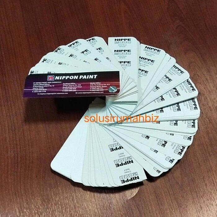 KATALOG CAT MOBIL KIPAS NIPPE 2000 NIPPE2000 KARTU WARNA COLOR CARD ...