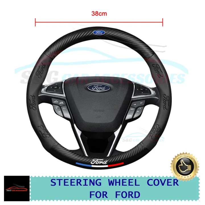 Ford Steering Wheel Cover - Leather Carbon Fiber Standard 38 CM | Lazada PH