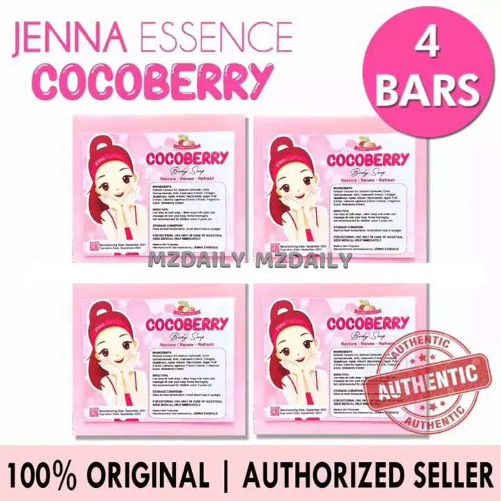 ( SET OF 4 ) Jenna Essence Cocoberry Body Soap Authentic Original ...