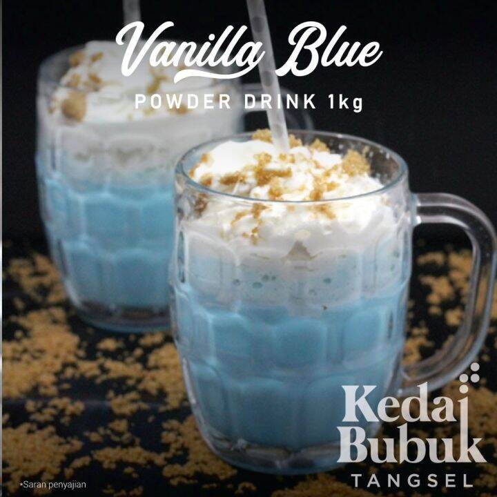 Bubuk Minuman Vanilla Blue Bubble Drink Powder 1kg Javaland | Lazada ...