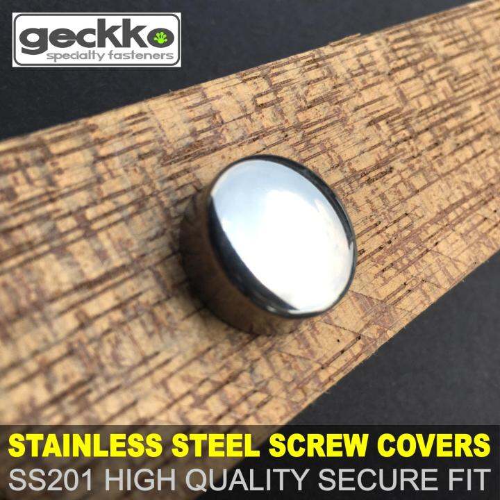 STAINLESS STEEL SCREW COVERS by Geckko Fasteners M6 pack of 50s | Lazada PH