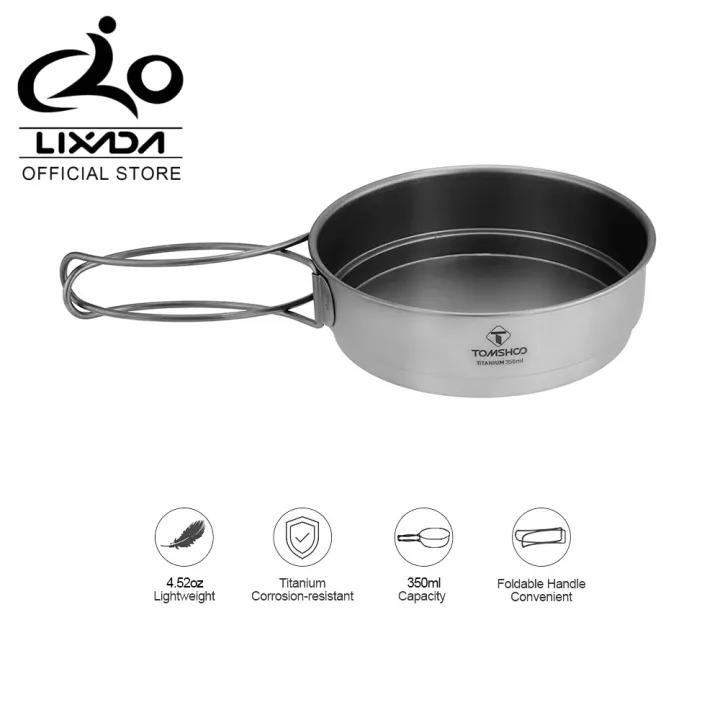 TOMSHOO 350ml titanium frying pan | Lazada PH