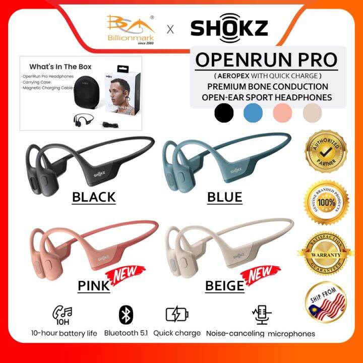 Shokz / Aftershokz S810 OpenRun Pro Premium Bone Conduction Open Ear Sport Stereo Bluetooth ...