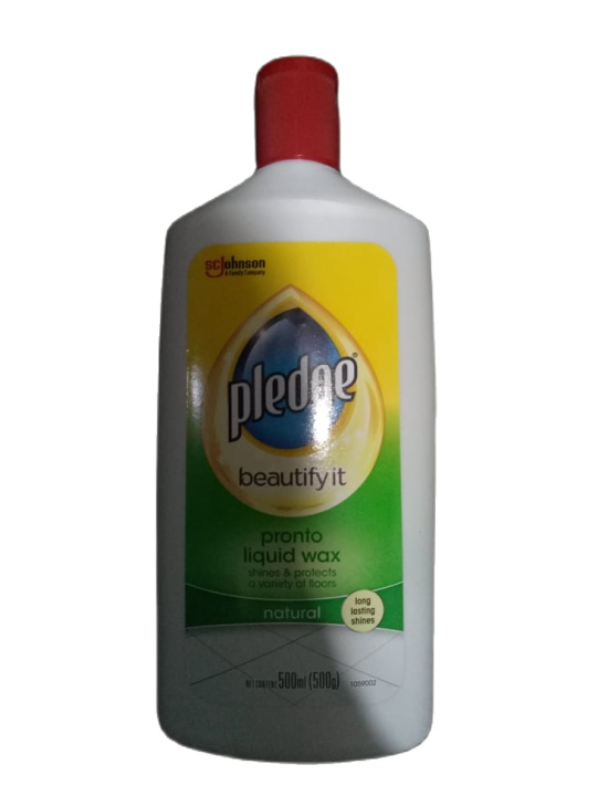 PLEDGE PRONTO LIQUID WAX NATURAL (SHINES & PROTECTS A VARIETY FLOORS ...