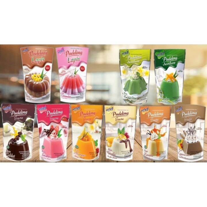 Nutrijell Nutrijel PUDDING Susu Puding Susu My Vla Fla All Varian Rasa ...