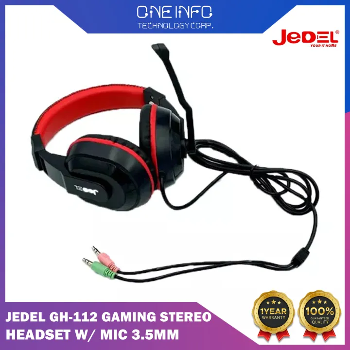 JEDEL GH-112 GAMING STEREO HEADSET W/ MIC 3.5MM | Lazada PH