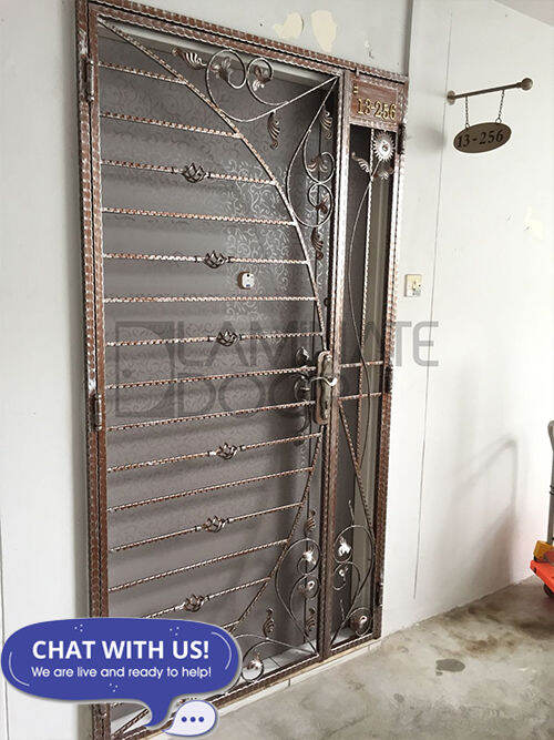 3X7 Feet Wrought Iron Gate with Normal Lock | Lazada Singapore