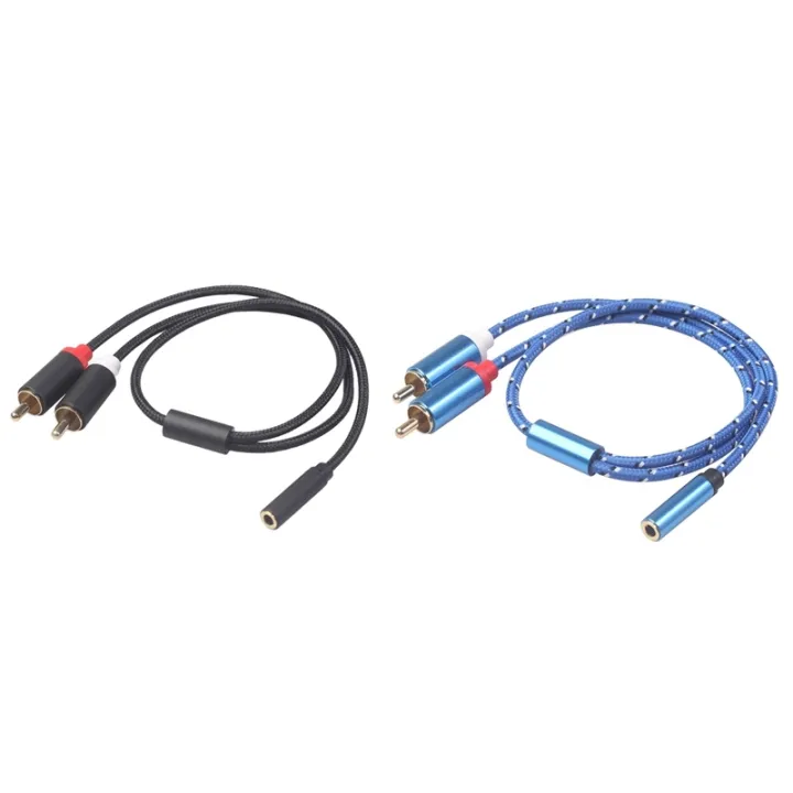Universal 3.5Mm Stereo o Female Jack To 2 RCA Male Socket To Headphone ...
