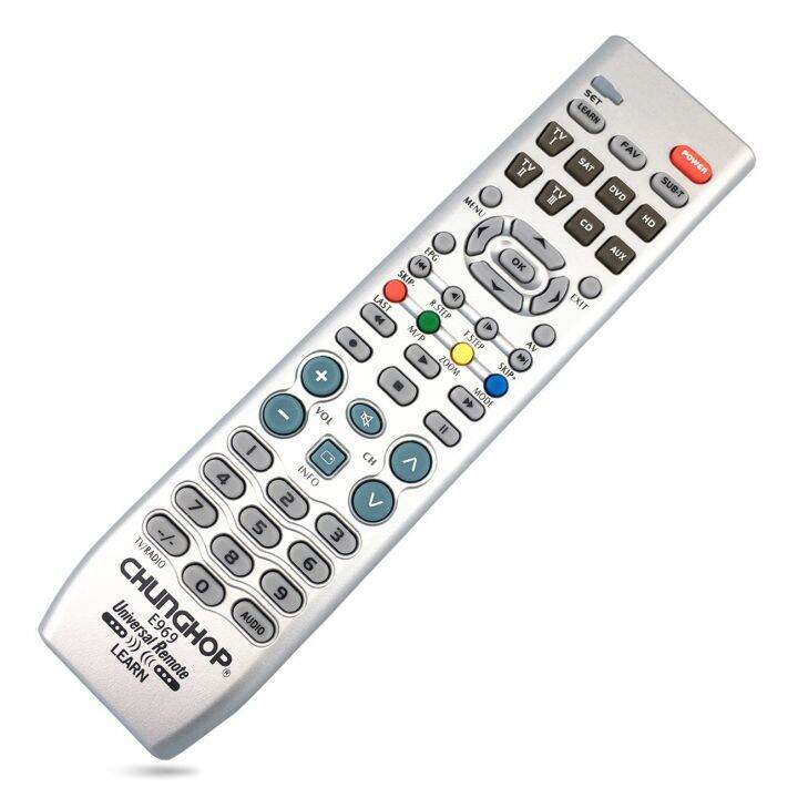 Universal Learning TV Remote Control for TV PVR VDO DVD CD SAT AUD for ...