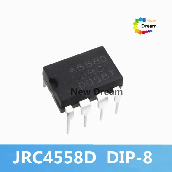50PCS JRC4558D DIP-8 JRC4558 NJM4558D 4558 4558D JRC4558 NJM4558 DIP8 Dual Op Amp Amplifier IC ...