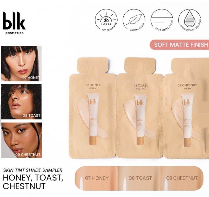 BLK Cosmetics Universal Skin Tint SPF 30 Shade Sampler | Lazada PH