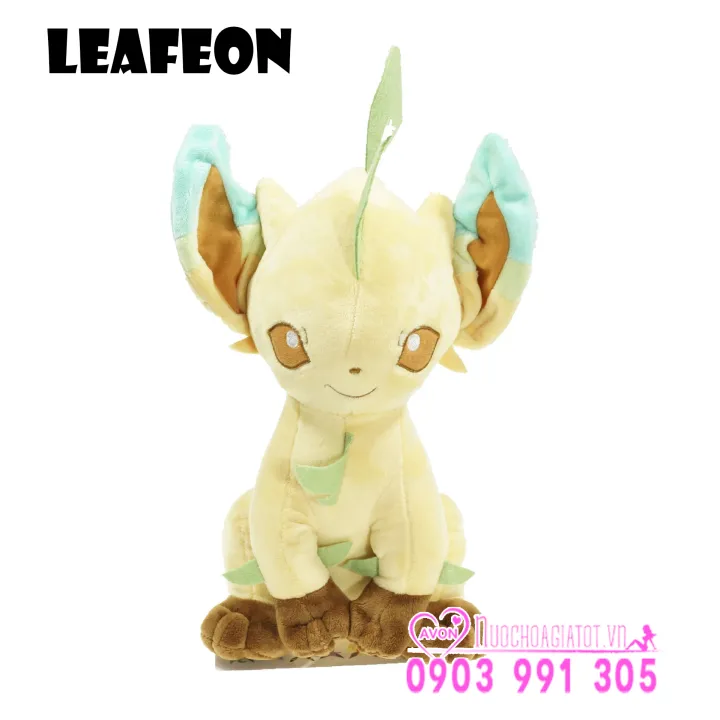 [HCM]TẶNG TÚI QUÀ - GẤU BÔNG POKEMON GO EEVEE LEAFEON LEAFIA HỆ LÁ CÂY ...