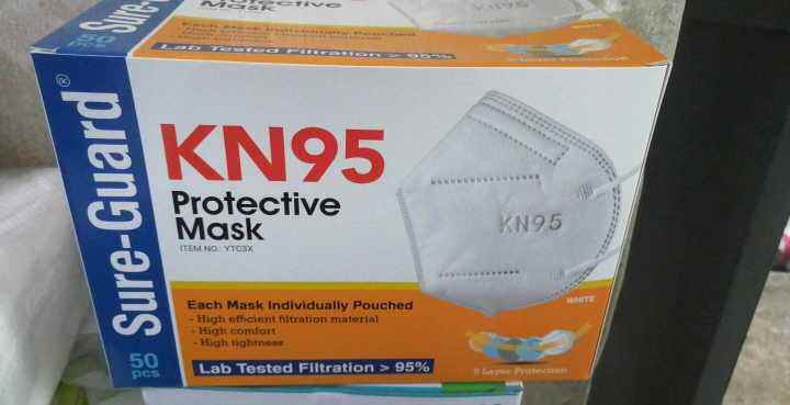 Sure-Guard KN95 Protective Mask (50pcs/box) | Lazada PH