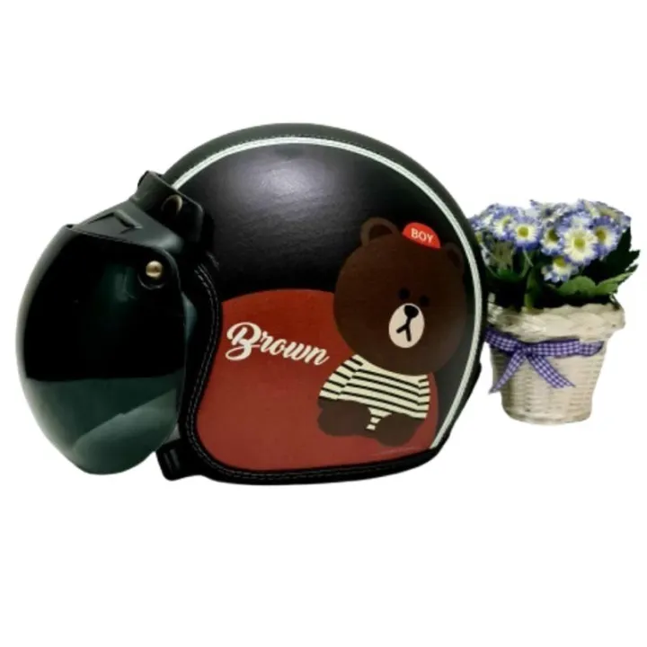 Helm Anak Perempuan Laki laki Umur 7 tahun sampai 12 tahun Motif ...