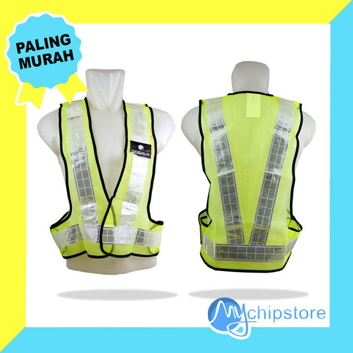 Rompi Proyek Safety Scotlight SAFE-T VEST JARING HIJAU | Lazada Indonesia
