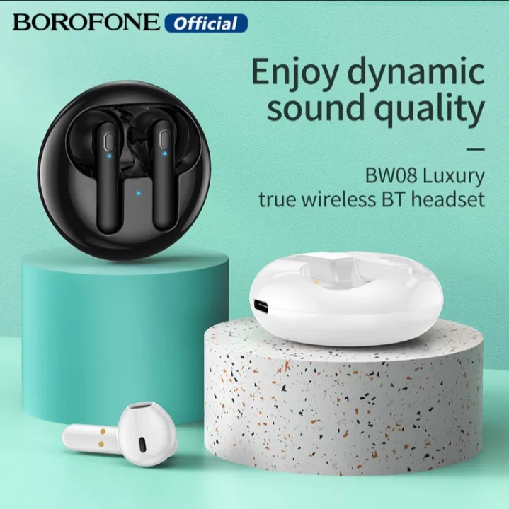 BOROFONE BW08 TWS 5.1 Earphone Wireless Bluetooth Headphones AI Control ...