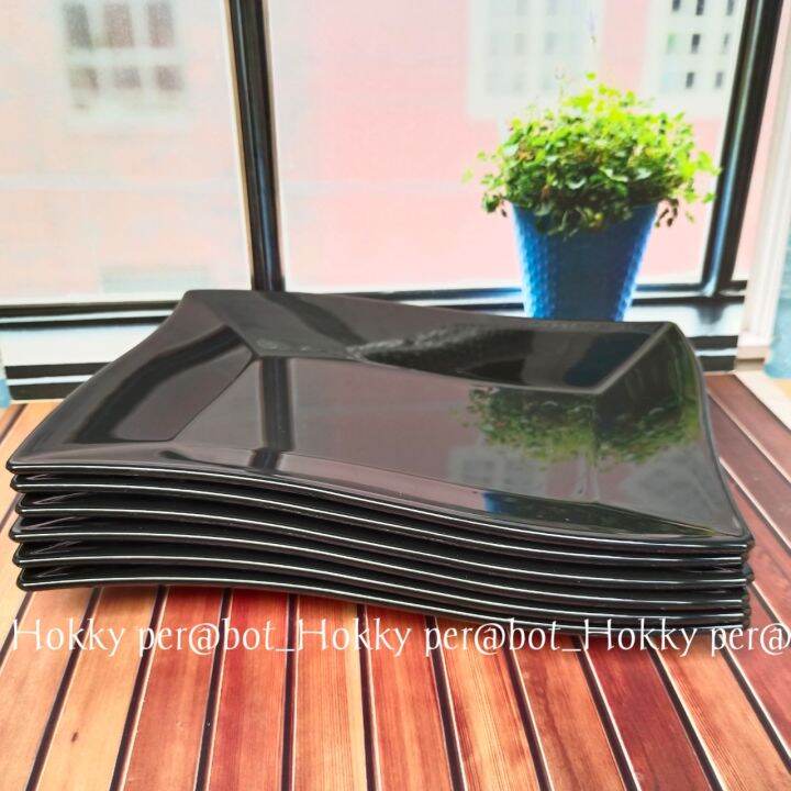 6 PCS PIRING SAJI MELAMIN PERSEGI PANJANG 28CM TEBAL DAN TERLARIS ...