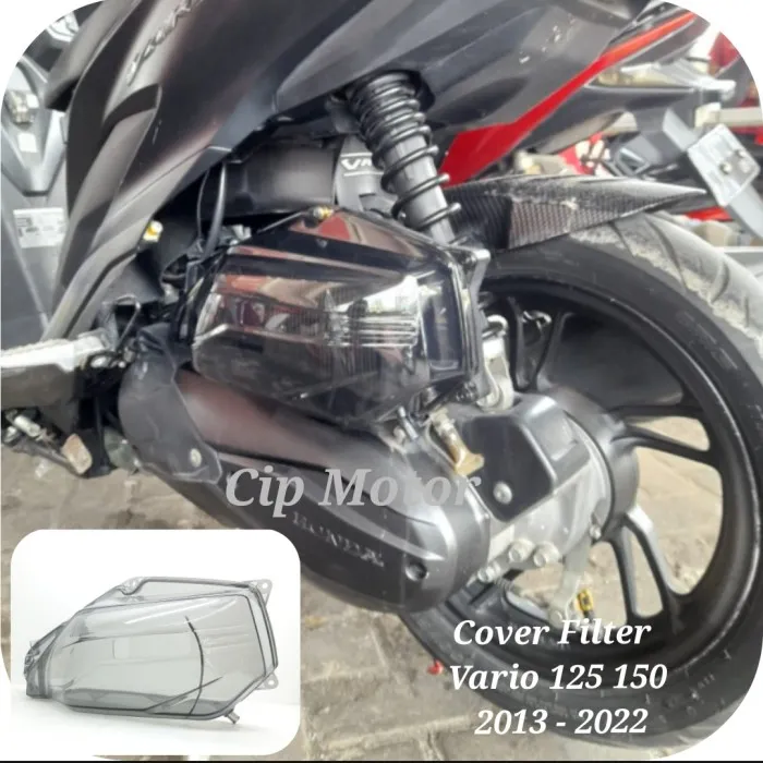 Premium Cover Tutup Filter VARIO 125 150 Clear Bening Smoke Rayben ...
