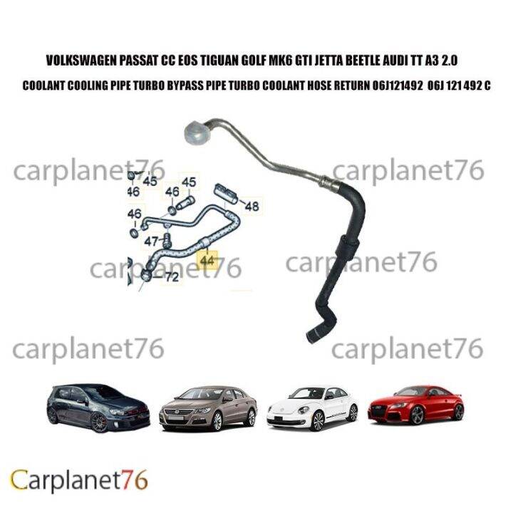 VOLKSWAGEN PASSAT CC EOS TIGUAN GOLF MK6 GTI JETTA BEETLE AUDI TT A3 2. ...