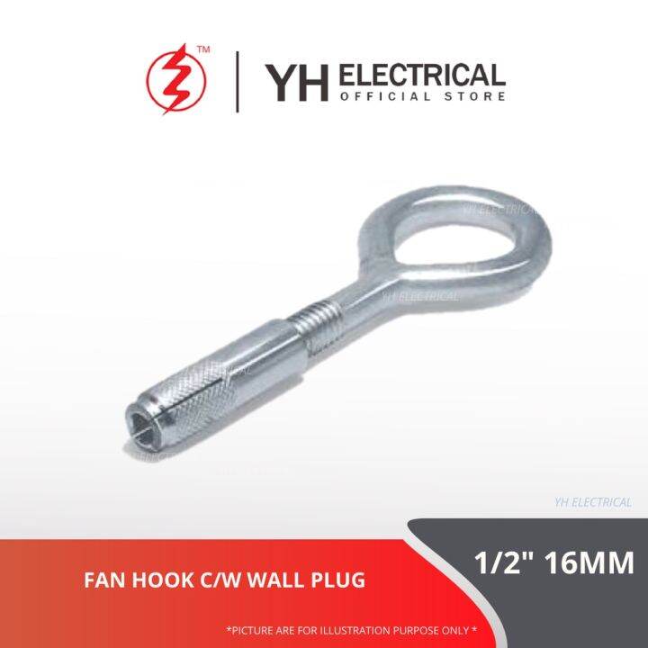 Fan Hook With Wall Plug Standard Wall Plug Anchor Hook For Basket ...