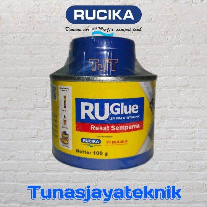 Lem pipa PVC kaleng ruglue 100gram rucika | Lazada Indonesia