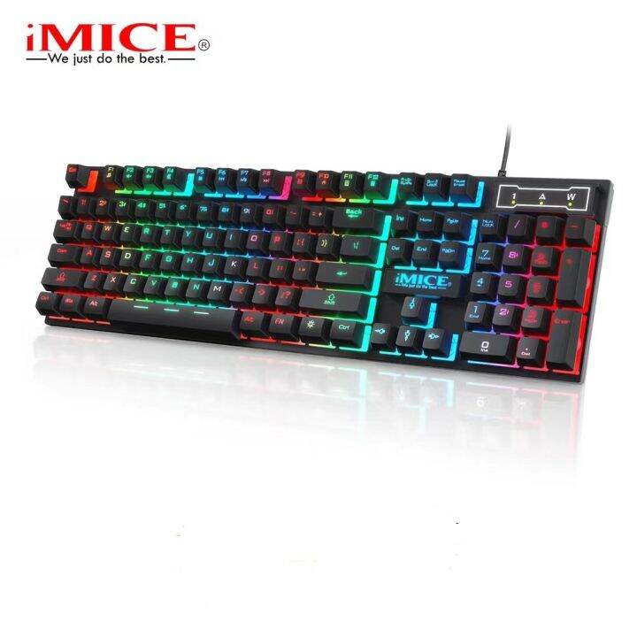 《Miss qi's keycap》คีย์บอร์ดเกมมิ่งคีย์บอร์ดเกมเมอร์พร้อม RGB Backlit ...