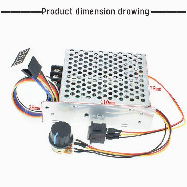 PWM Motor Speed Controller DC 10-55V 60A Speed Controller CW CCW ...