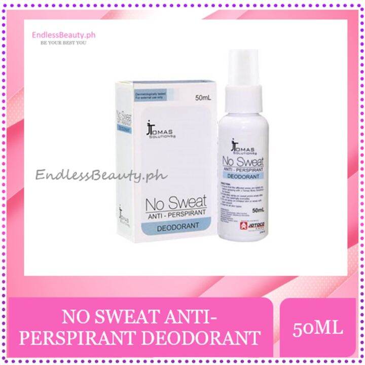 JTOMAS NO SWEAT ANTI-PERSPIRANT DEODORANT for sweating armpits, hands ...