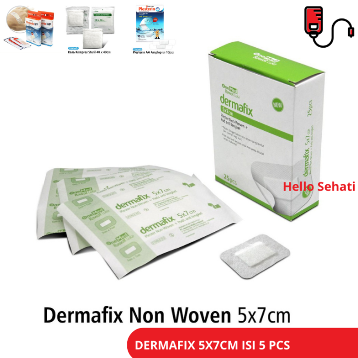 Plester Onemed Dermafix 5x7 Plester Plesterin Penutup Luka Anti Kedap ...
