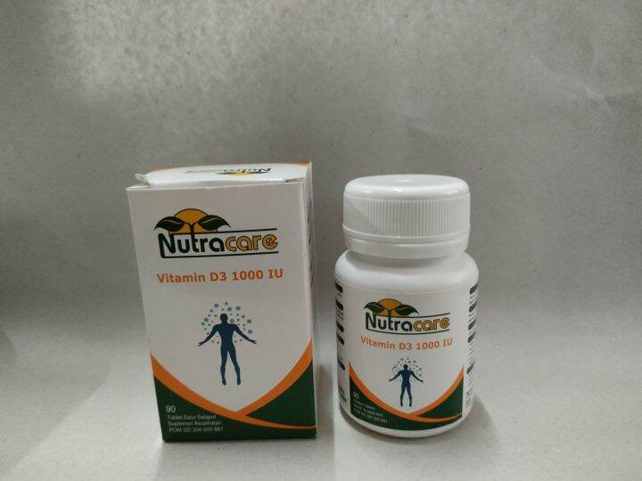 nutracare vitamin d3 1000 iu 90 tablet | Lazada Indonesia