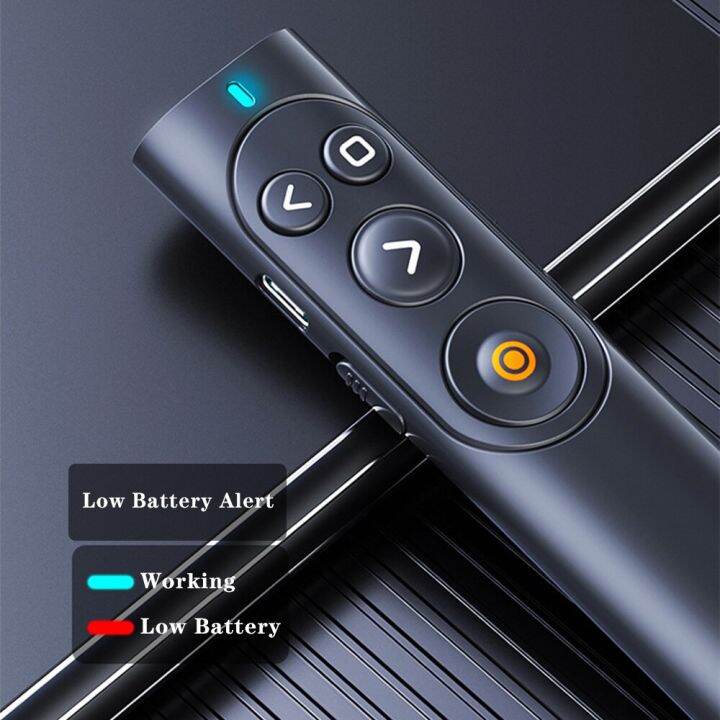 Wireless Presenter Remote Control Page Turning USB Control Pen Red ...