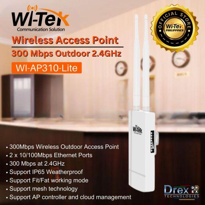 Wi-Tek WI-AP310-Lite 300Mbps Outdoor Wireless Cloud Managed Access ...