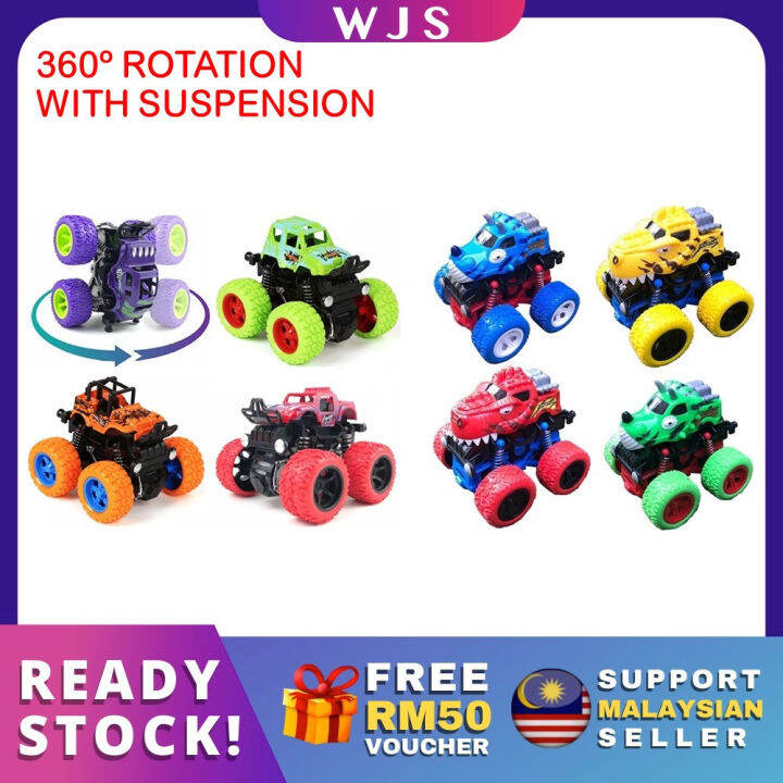 (NO BATTERY NEEDED) WJS Big Wheel Monster Zap Truck Monster Zap ...