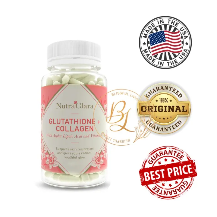 Nutra Clara Glutathione+Collagen ( 700 mg, 60 capsules) | Lazada PH