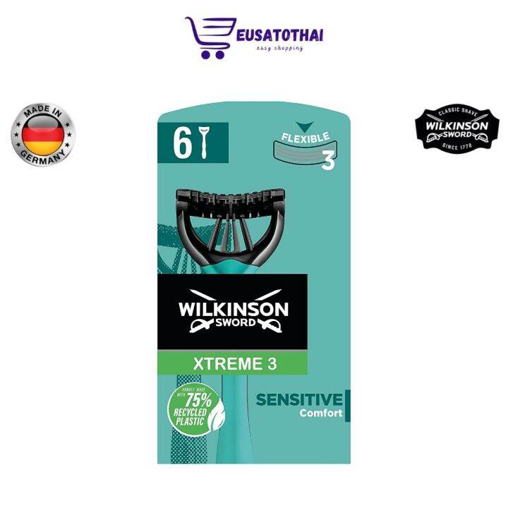 มีดโกนหนวด Wilkinson Sword Xtreme 3 Sensitive disposable razor 6+2 pcs ...