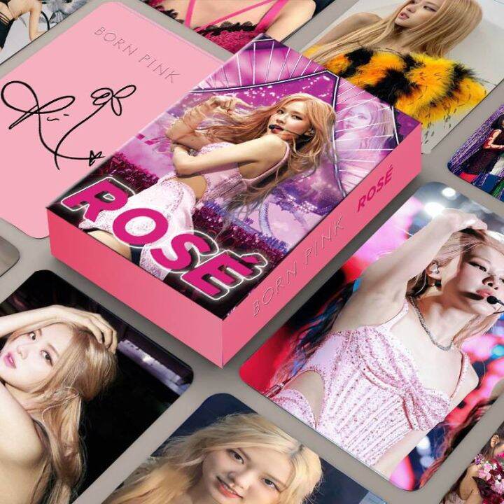 Hobby 55PCS/set BLACKPINK Rose Pink ink LOMO card poster album solo ...