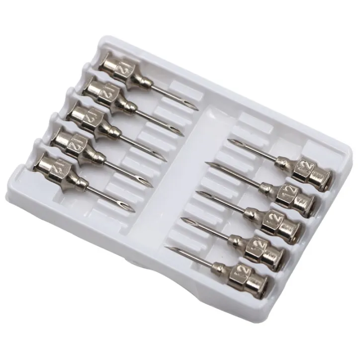 1 Set 10Pcs Stainless steel needles for piglets Short needles with ...