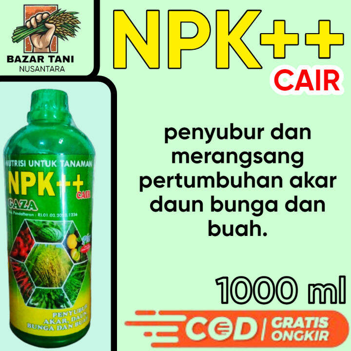 PUPUK DAUN NPK PLUS SUPLEMEN PENYUBUR AKAR DAUN BUNGA KEMASAN 1 LITER | Lazada Indonesia