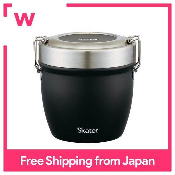 Skater vacuum cold-warm bowl the first time in stainless steel lunch box 570ml STLBD6 black ...