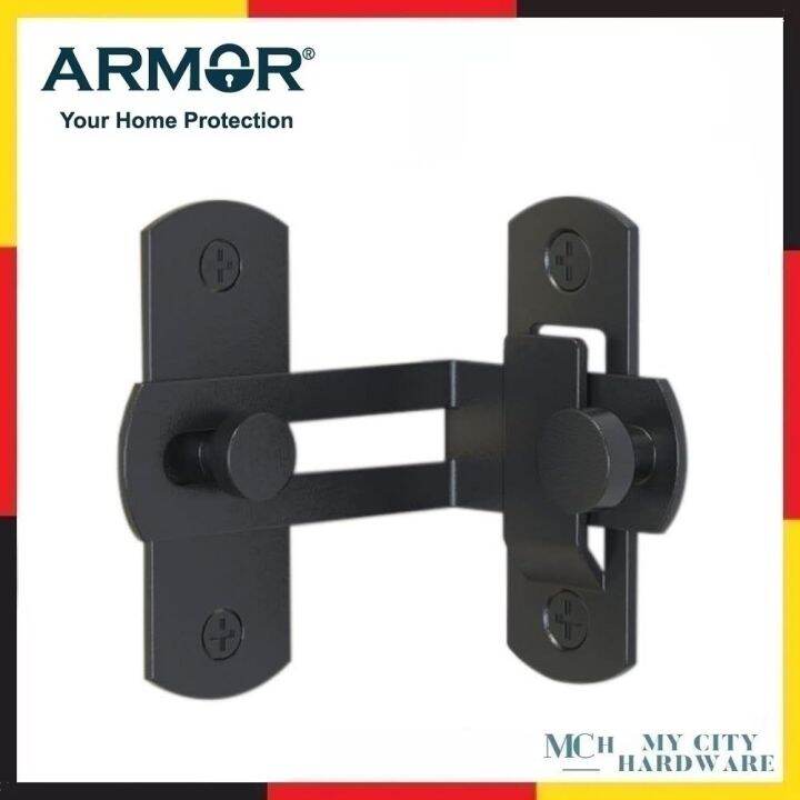 ARMOR ADB-010MB 90 Degree Right Angle Stainless Steel Door Latch Bolt ...